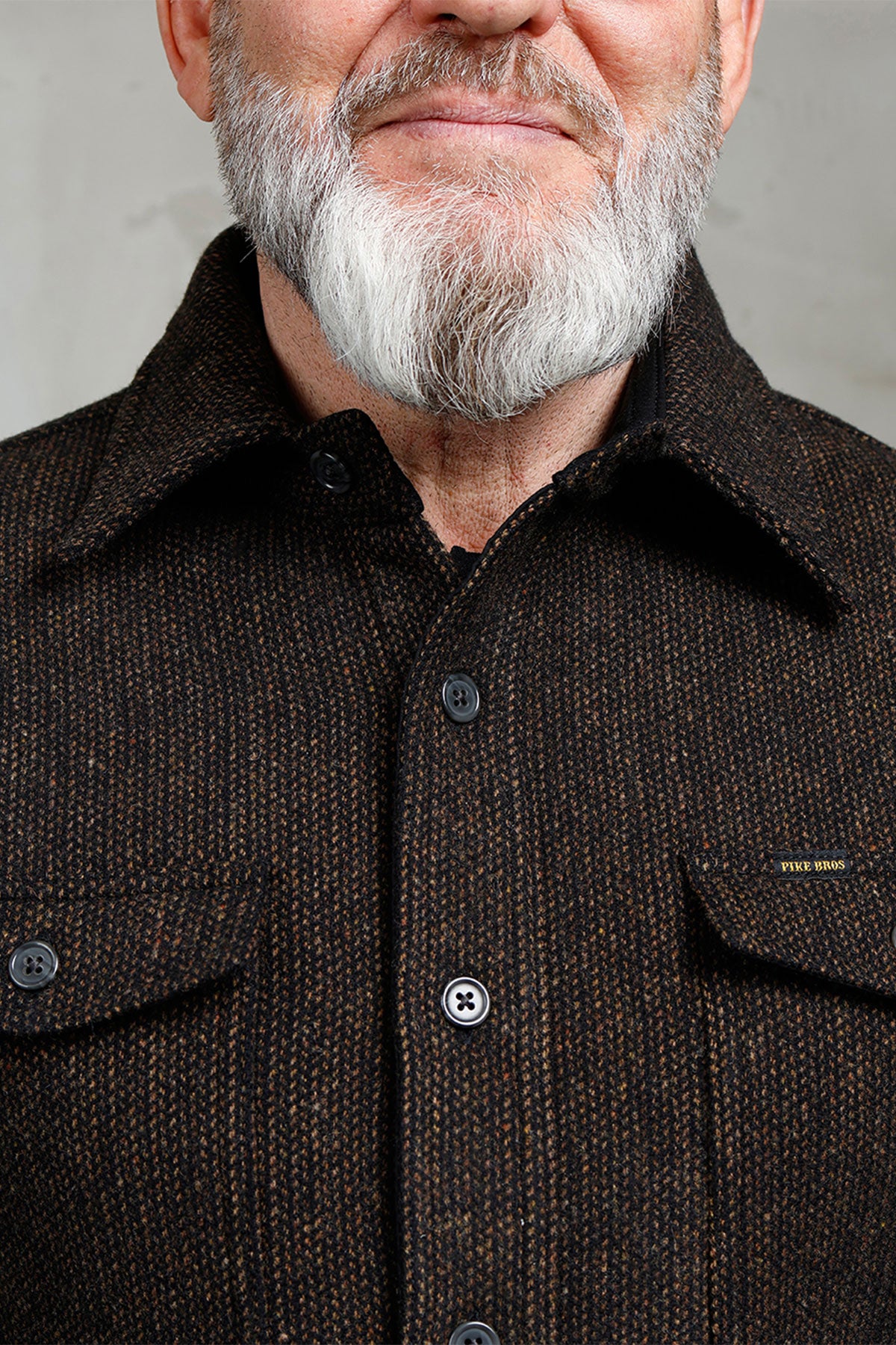 Pike Brothers - 1943 CPO Merino Wool Overshirt - Atlanta Brown – The ...