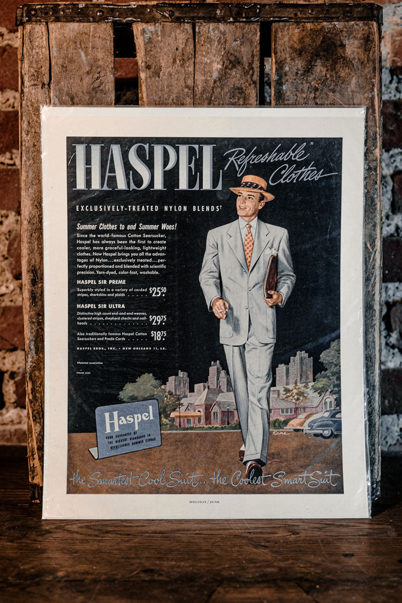 1950 HASPEL Clothes Original Magazine Ad - New Orleans – The Rugged Society