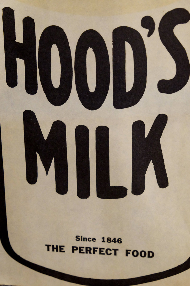Rare 1950's Hood's Milk Vintage Paper Advertising Sign – The Rugged Society