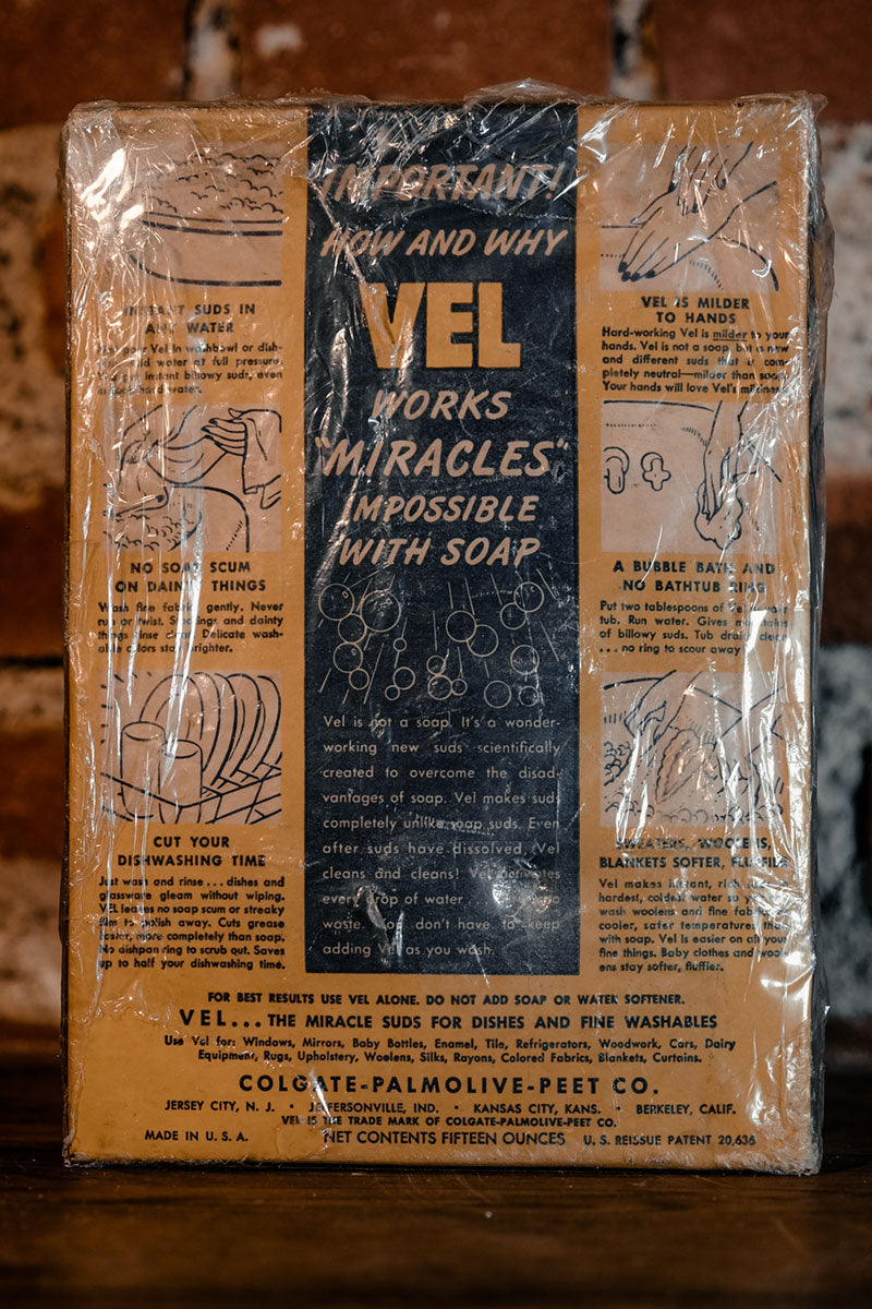 1949 Sealed Vel Laundry Dish Soap Detergent – The Rugged Society